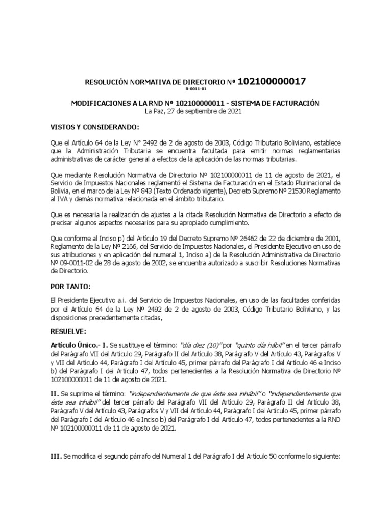 RND 2021 | PDF | Regulación | Ley Pública