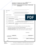 UTM Thesis Template and Guidelines | PDF | Page Layout | Ordinary Least ...