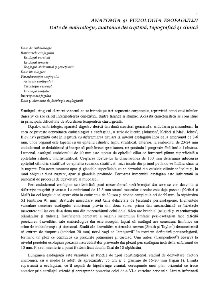Anatomie - Esofag (1) - 1 - 1 | PDF