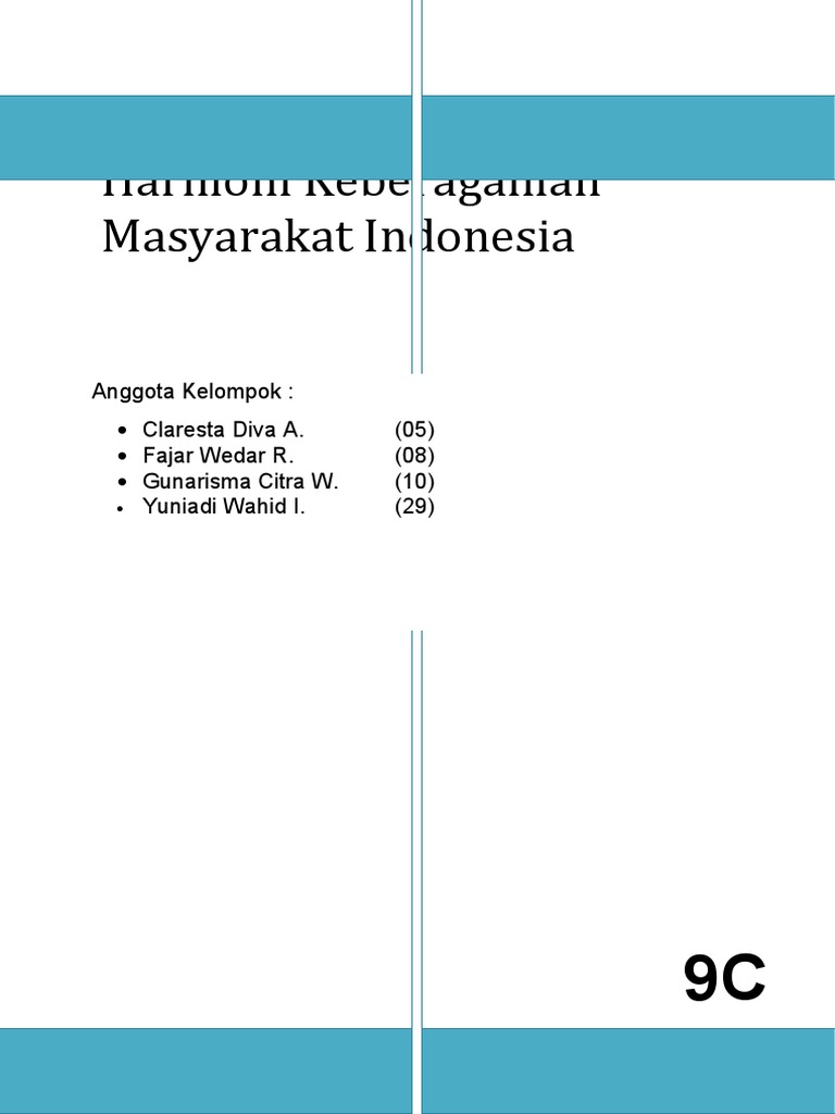Harmoni Keberagaman Masyarakat Indonesia Pdf