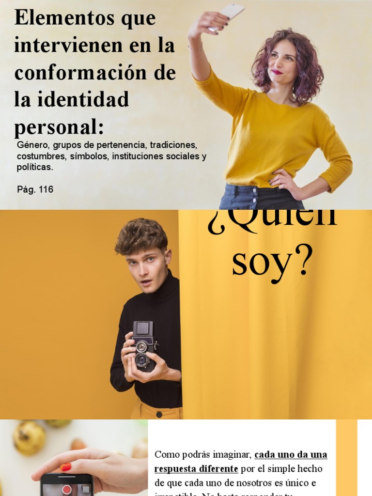 Elementos Que Intervienen en La Conformación de La Identidad Personal ...