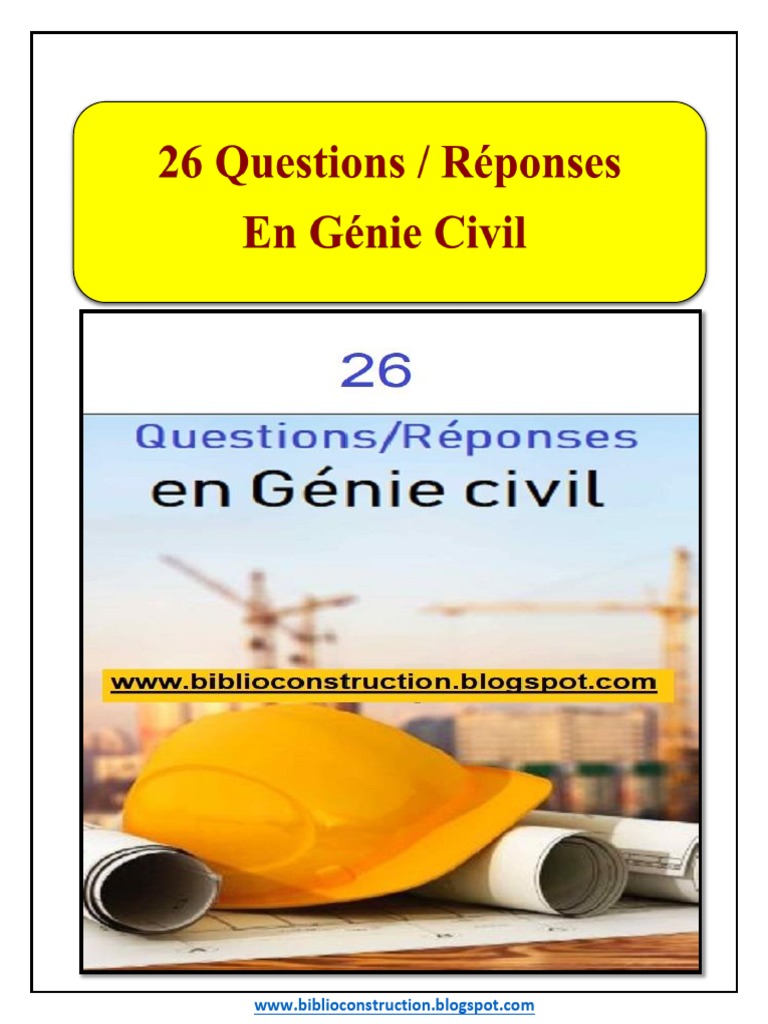Questions clés en génie civil PDF | PDF | Mur | Fondation (construction)