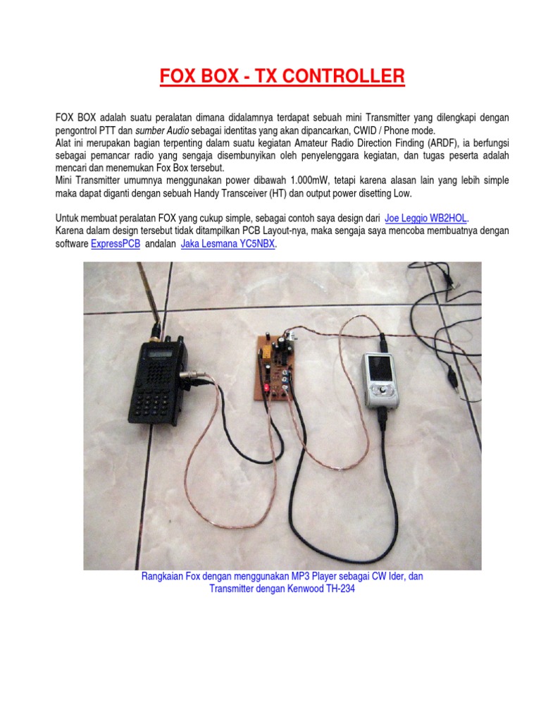 Foxbox TX Controller | PDF