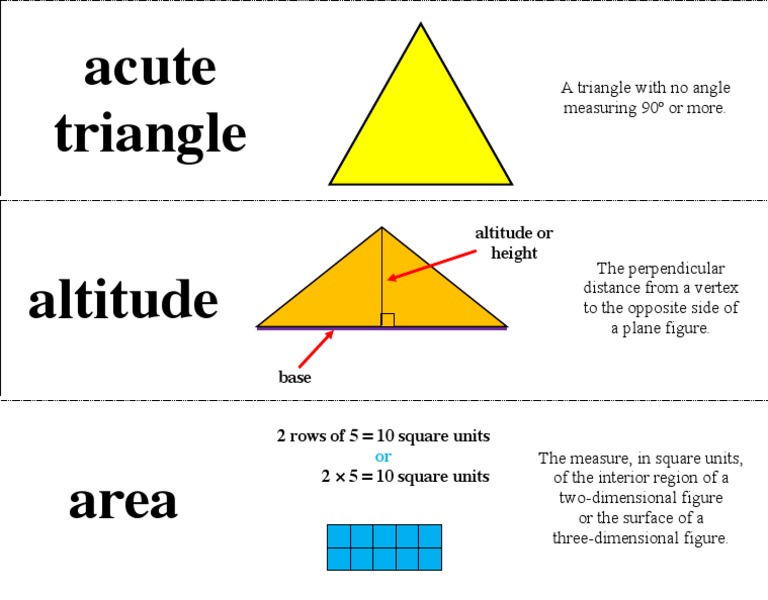 Geometry Vocabulary | PDF | Rectangle | Triangle