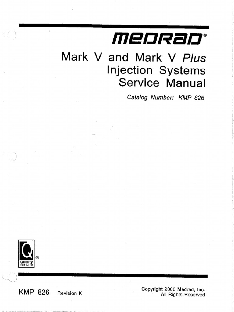 MEDRAD Mark V Plus 1 | PDF