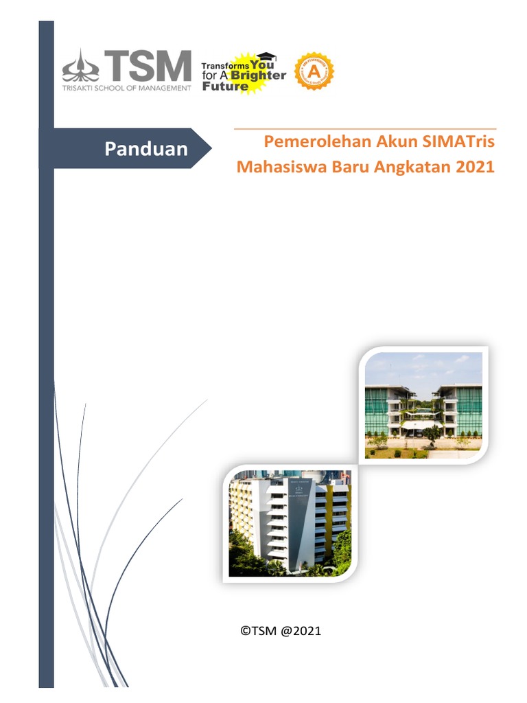 Panduan Pemerolehan Akun Simatris | PDF