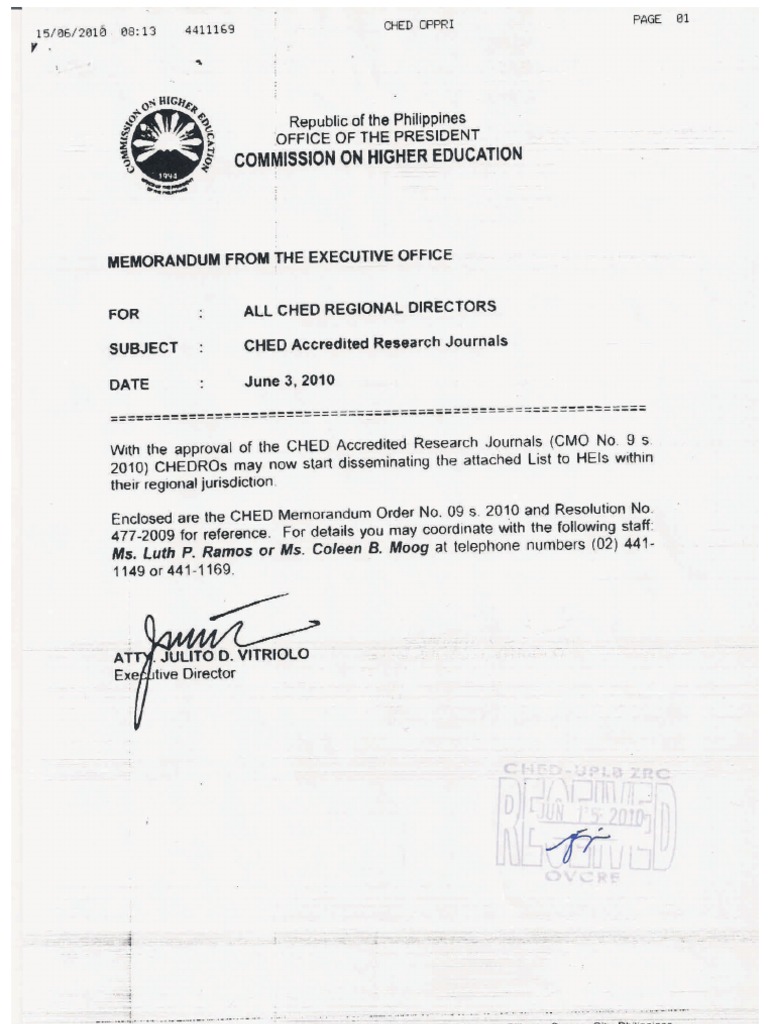 2010 CHED Accredited Research Journals | PDF | Wellness | Science ...