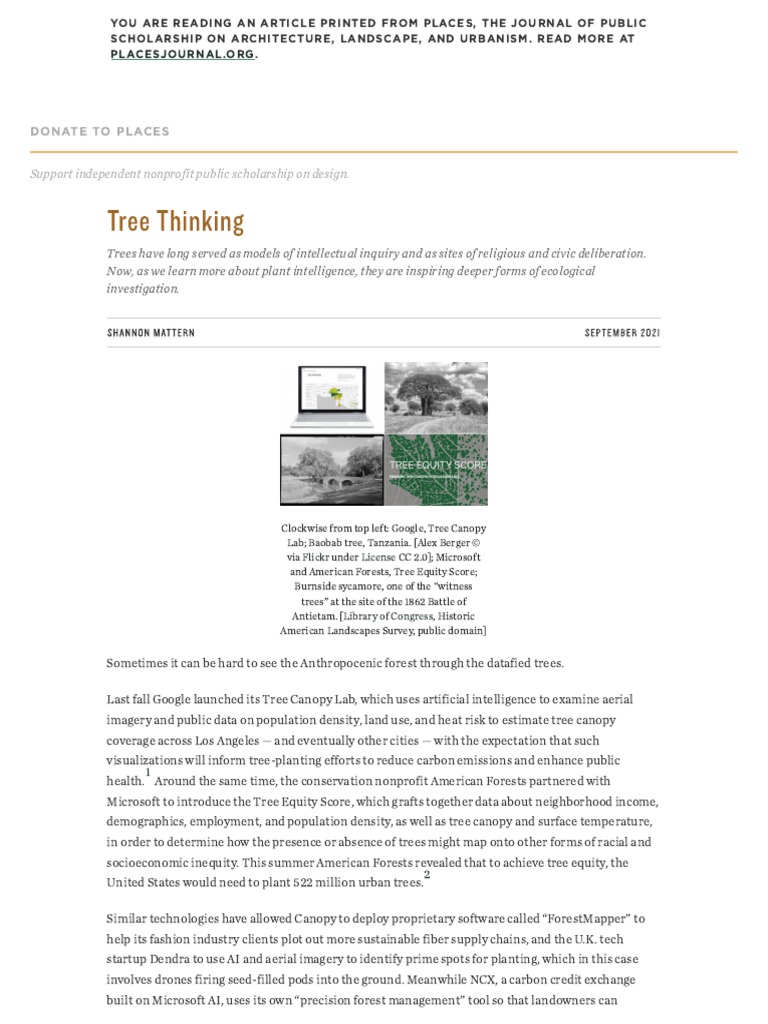 Tree Thinking | PDF