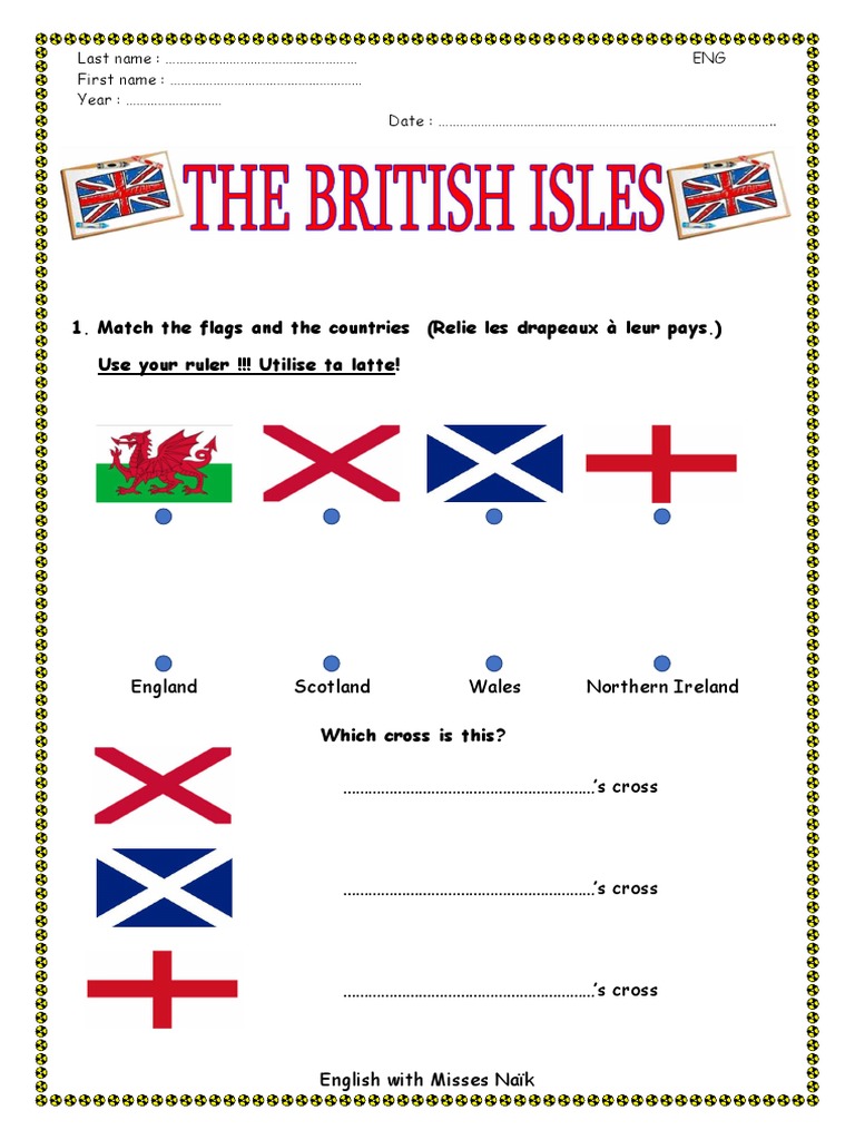 British Isles Educational Worksheet | PDF