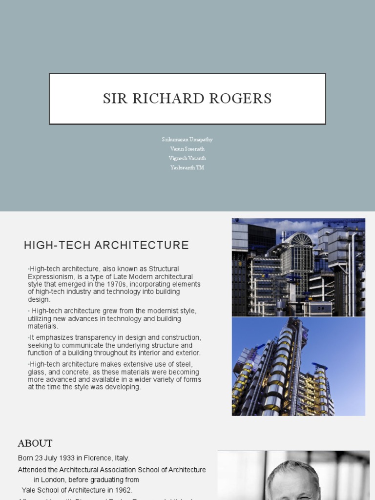 Sir Richard Rogers: Srikumaran Umapathy Varun Sreenath Vignesh Vasanth ...