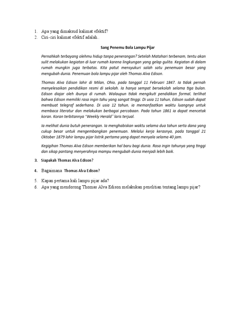 Soal Bhs - Indo. Dan MTK . UH 2 | PDF