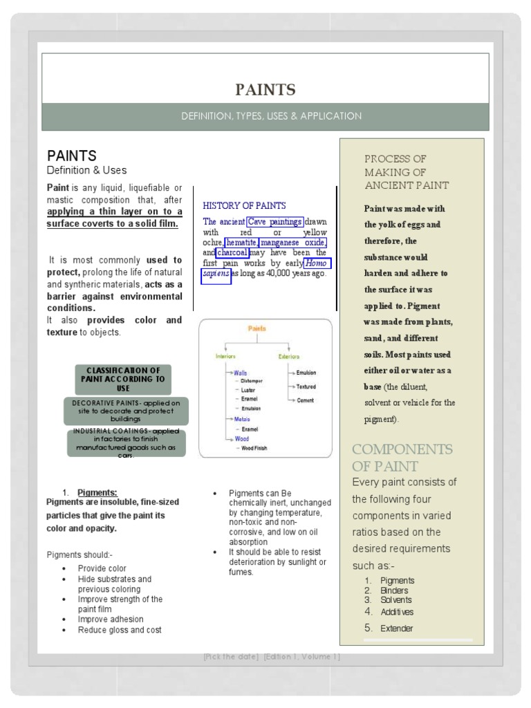 Paint Notes | PDF | Paint | Varnish