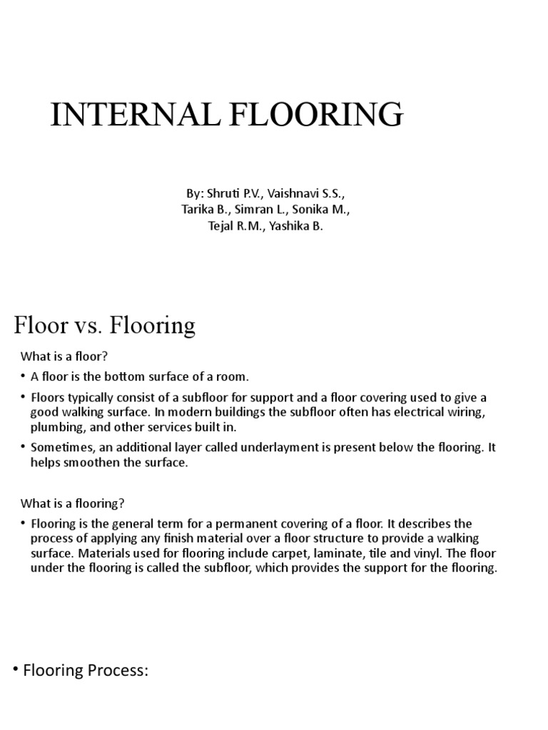 Flooring Final | PDF | Flooring | Tile