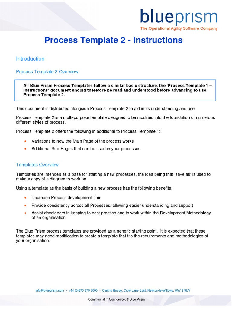Process Template 2 - Instructions - 0 | PDF | Queue (Abstract Data Type ...