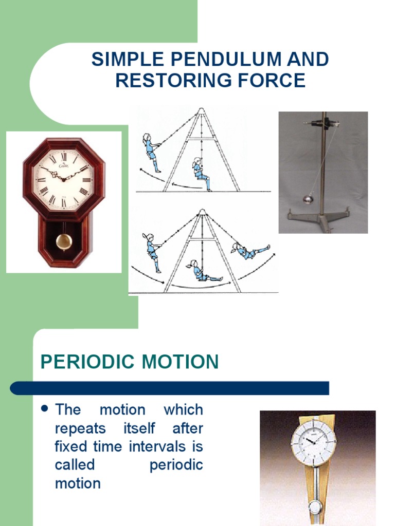 Periodic Motion Pendulum