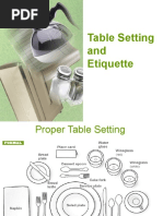 Basic Table Set Up | PDF | Tableware | Cooking
