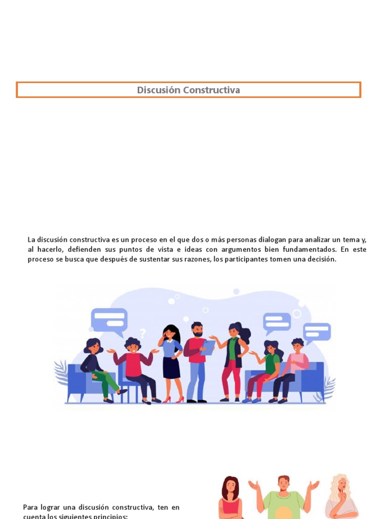 7-Discusión Constructiva | PDF | Toma de decisiones por consenso ...