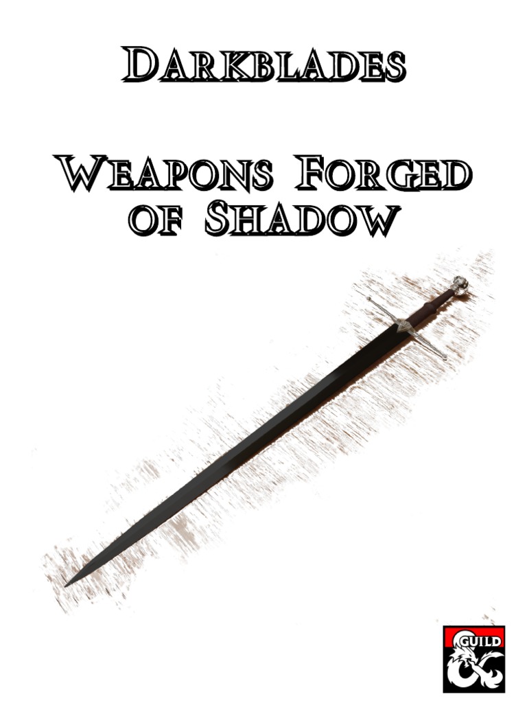 Darkblades Weapons Forged of Shadow | PDF | Wizards Of The Coast ...