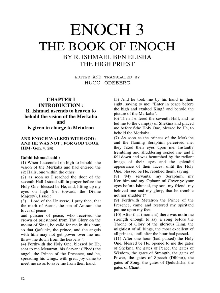 The Third Book of Enoch Overview | PDF | Angel | Glory (Religion)