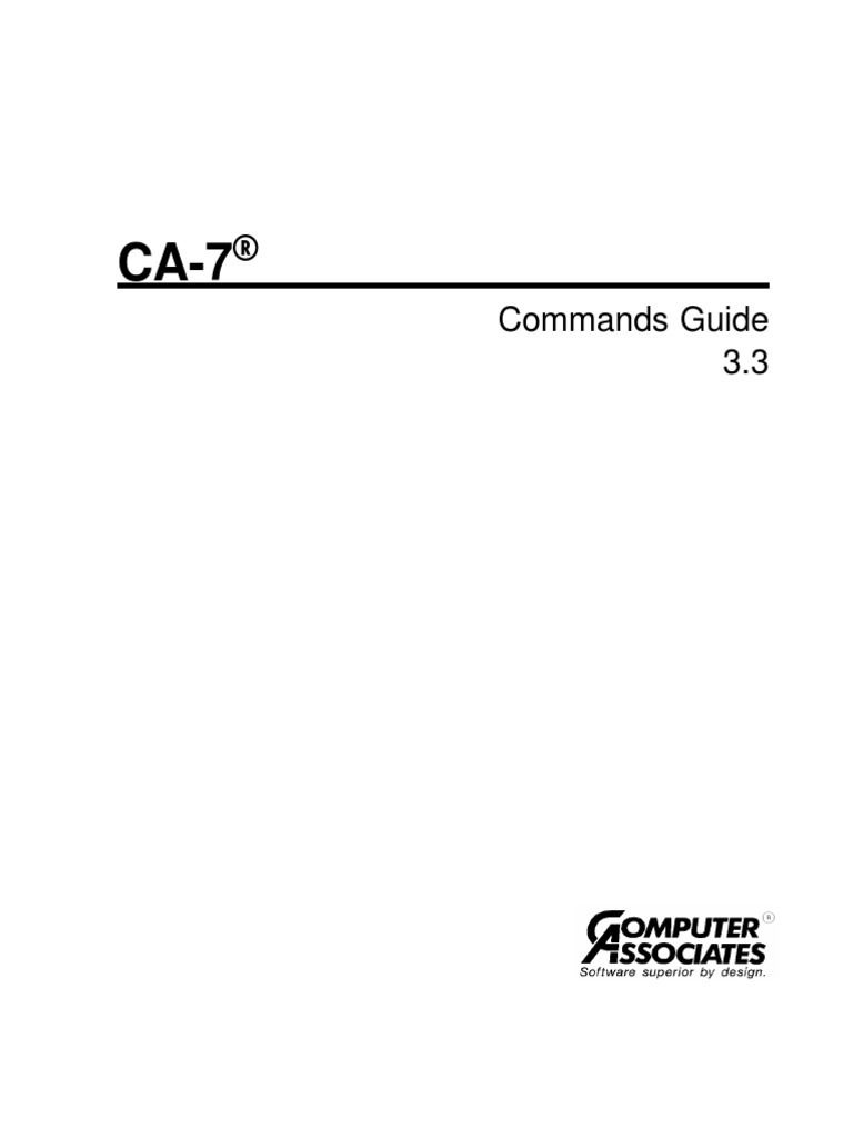 CA 7 Complete Commands | PDF | Computing | Software