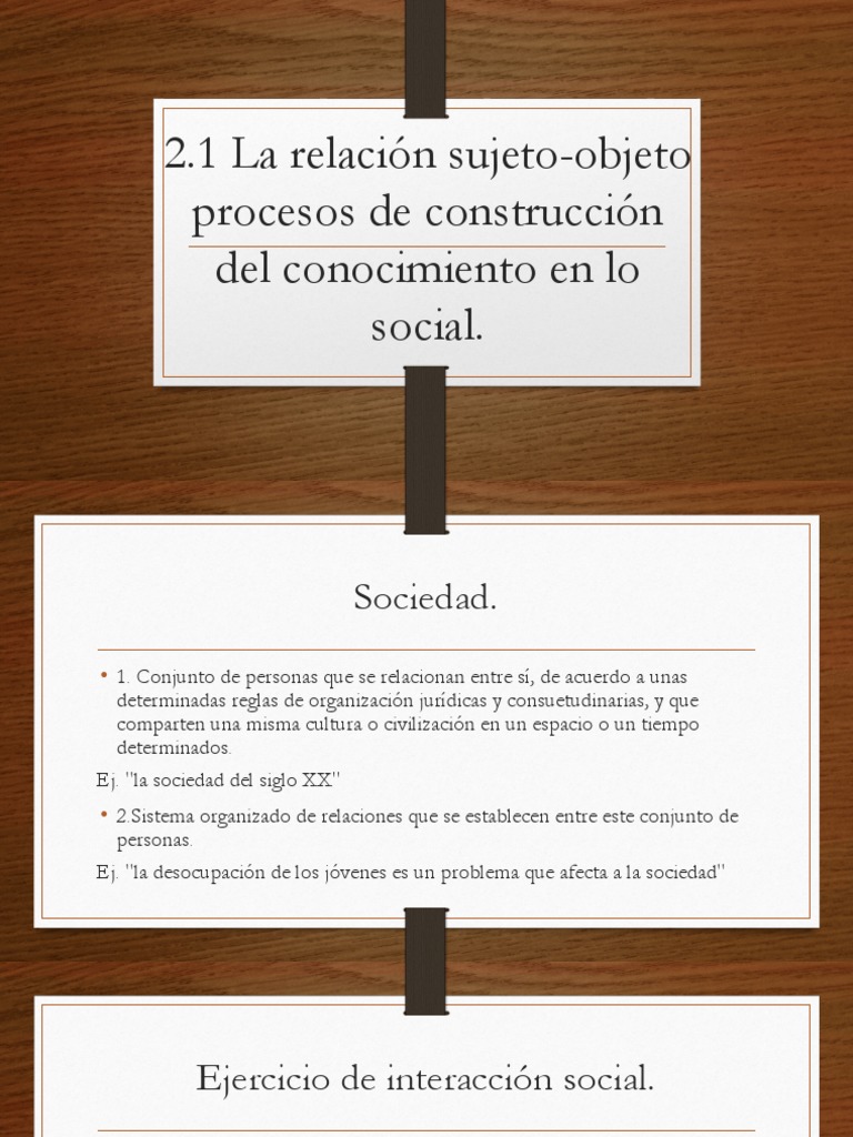 La Relacion Sujeto-Objeto Procesos de Construccion Del Conocimiento en ...