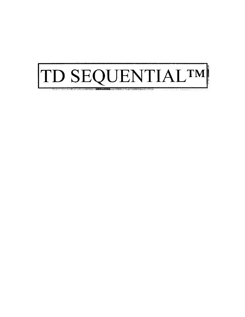 Tom DeMark - TD Sequential | PDF