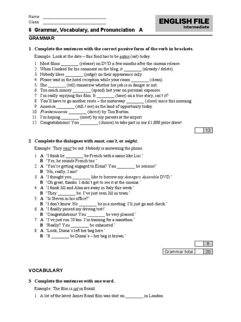 EIC 4 Practice Exercises Unit 6 | PDF | English Language | Linguistics