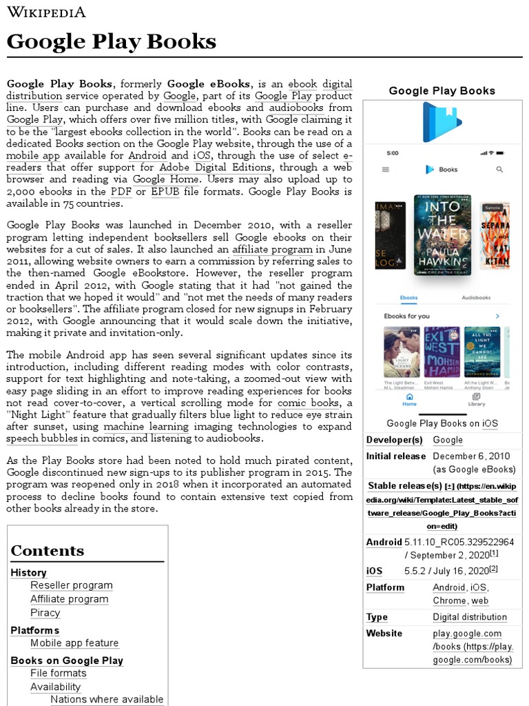 Google Play Books Overview | PDF | Computing | Electronic Publishing