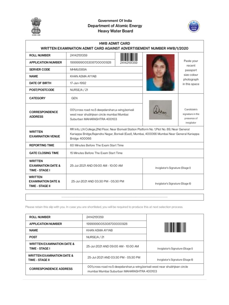Admit Card - Candidate Login | PDF | Test (Assessment) | Computing