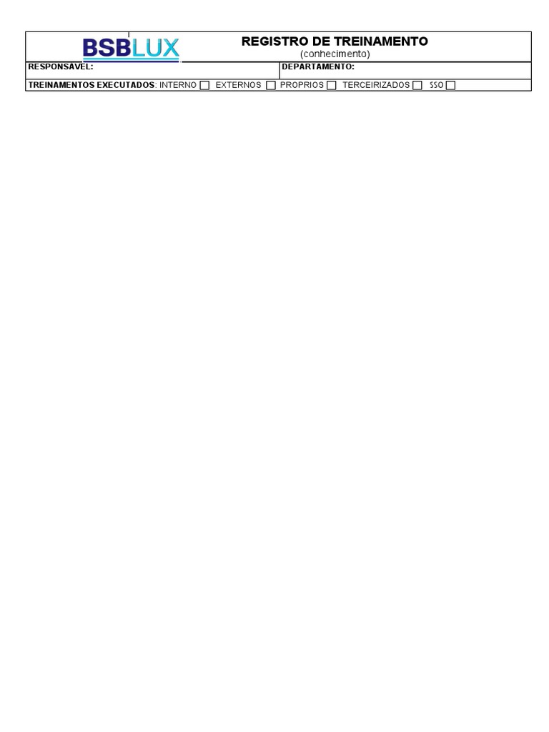 Form 10 Registro de Treinamento NR10 | PDF | Eletricidade ...