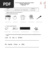 Dictado Letra P | PDF