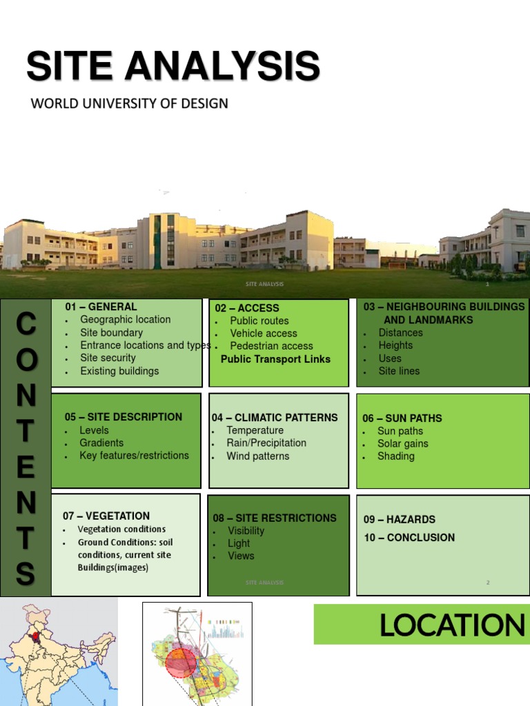 Site Analysis Book Pdf Physical Geography