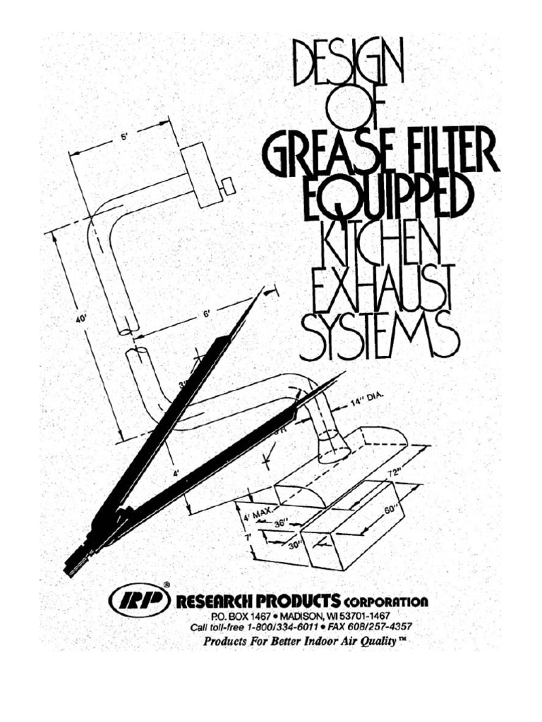 Design of Kitchen Exhaust | PDF | Duct (Flow) | Ventilation (Architecture)