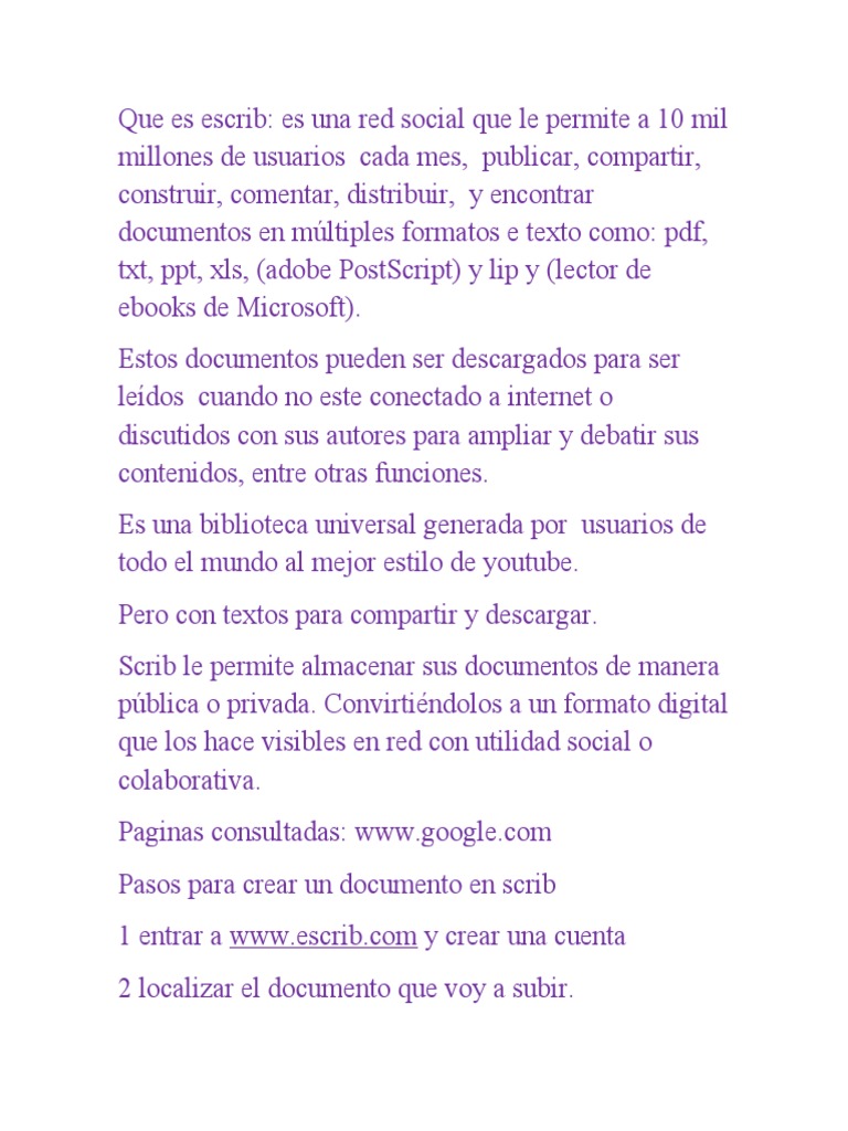 Qué es Scribd y cómo funciona | PDF | Informática