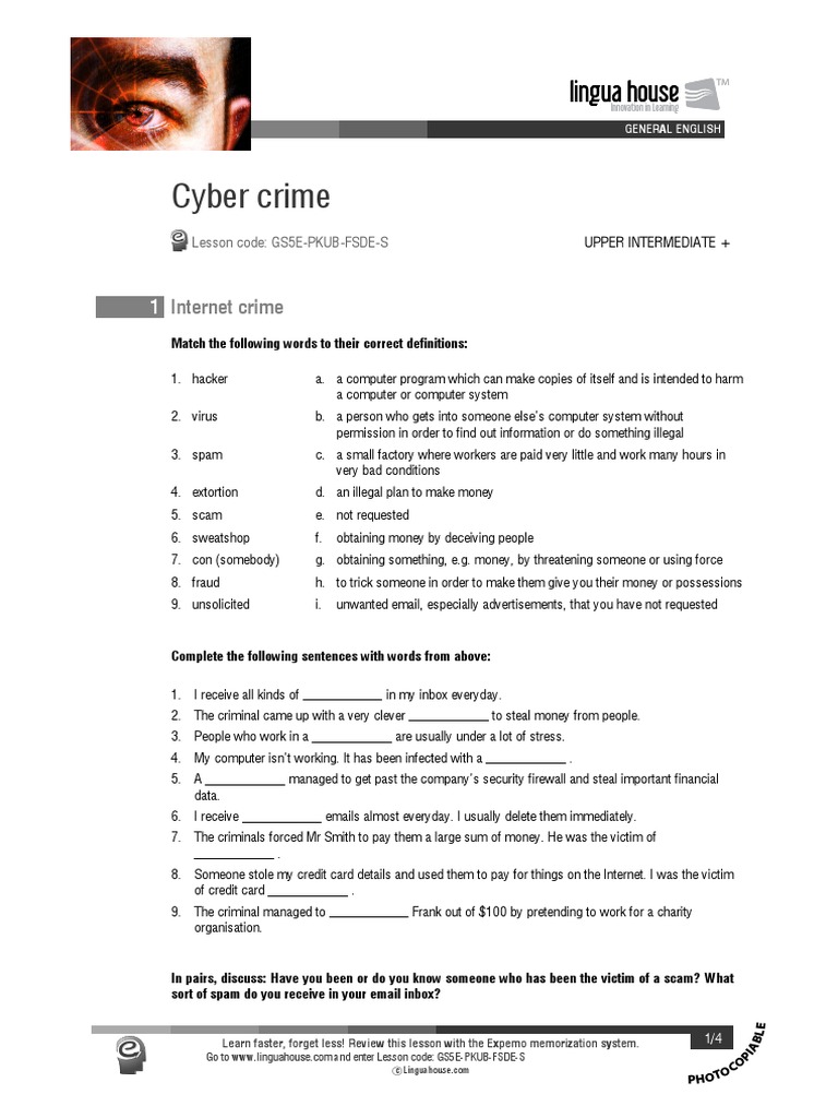 Cyber Crime Lesson Plan | PDF | Cybercrime | Computer Virus