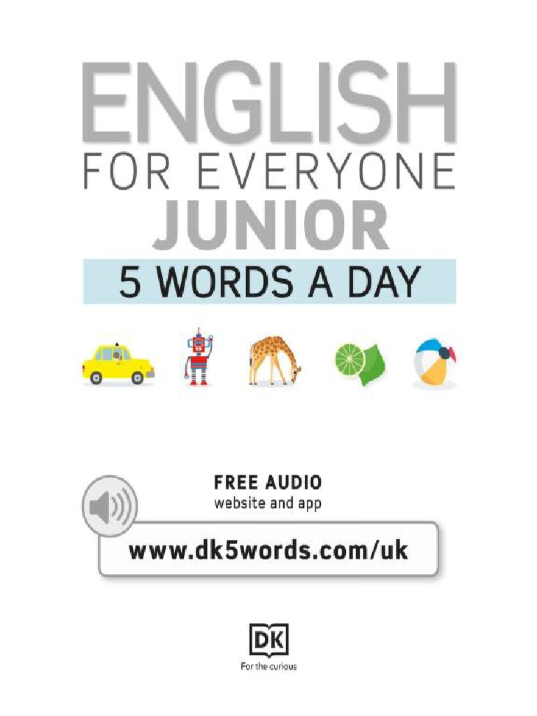 English For Everyone DK English For Everyone Junior Beginner's 5 Words ...