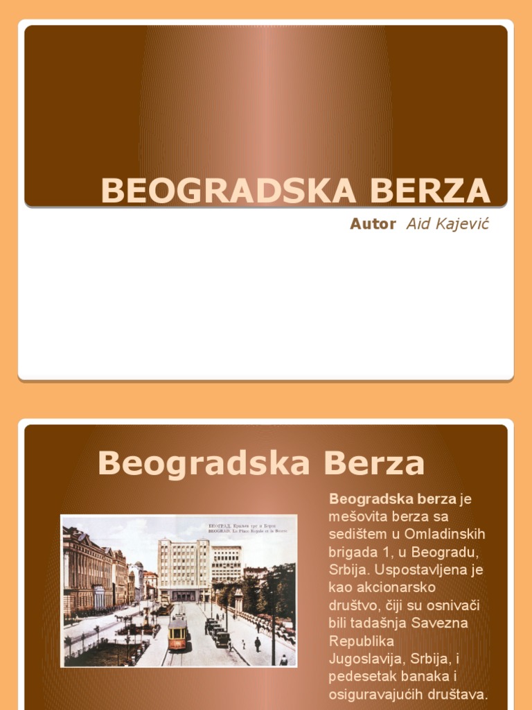 Beogradska Berza | PDF