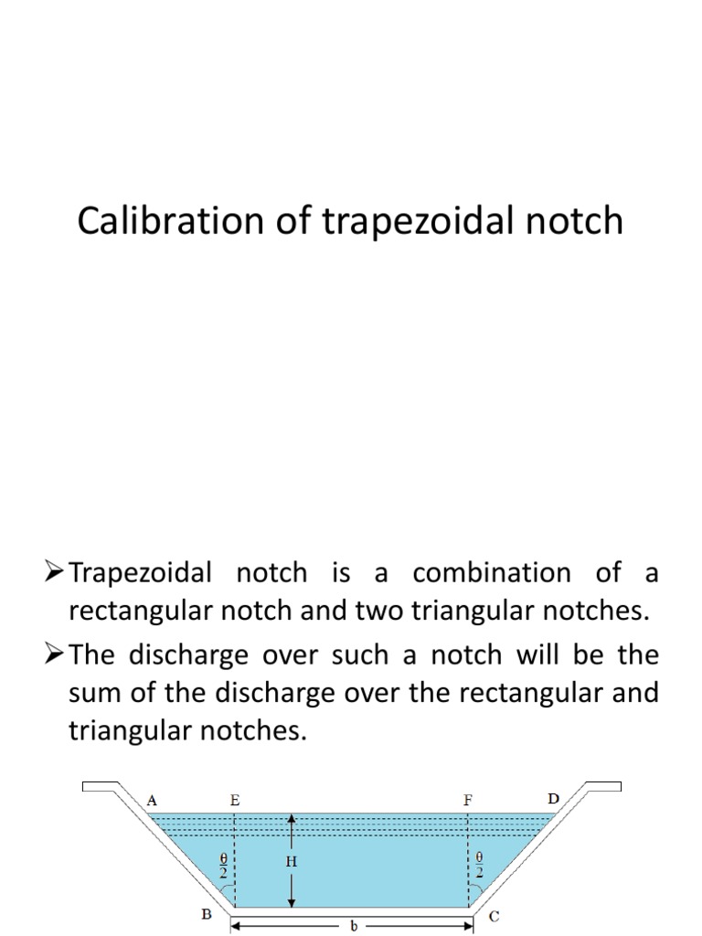 Calibration of Trapezoidal Notch | PDF