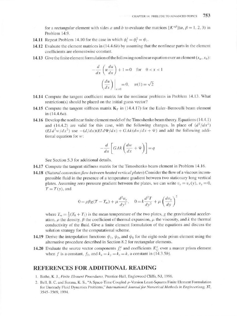An Introduction To The Finite Element Method 3rd Edition By J N Reddy