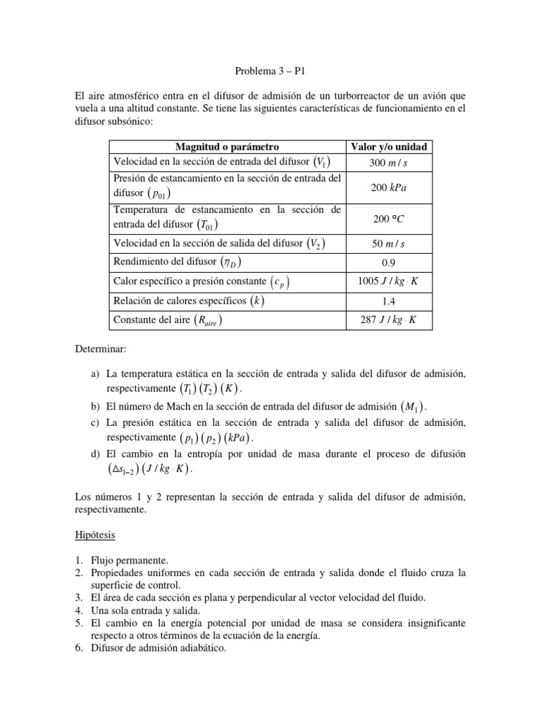Problema 3 - P1 | PDF | Presión | Química