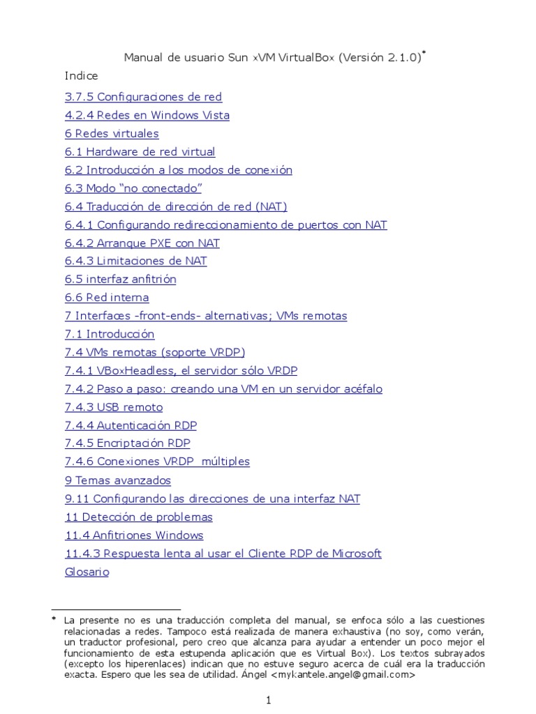 Manual de Redes en VirtualBox | PDF | Red de computadoras | Controlador de interfaz de red