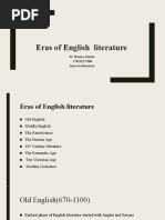 British Literature Through Time | PDF | British Literature | United Kingdom