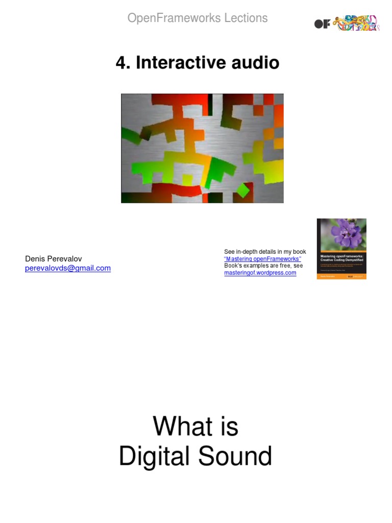OpenFrameworks Lections: Interactive Sound | Download Free PDF | Sound ...