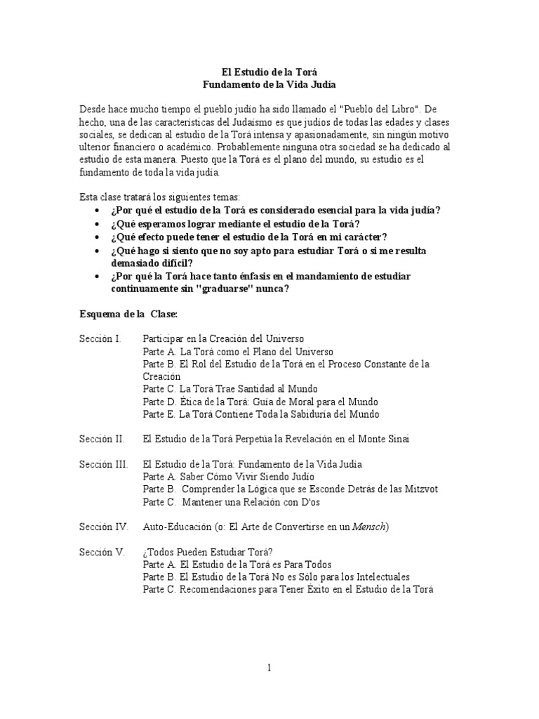 Torah Study | PDF | Tora | Halakha