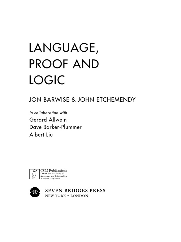 Language - Proof and Logic | PDF | Logic | First Order Logic