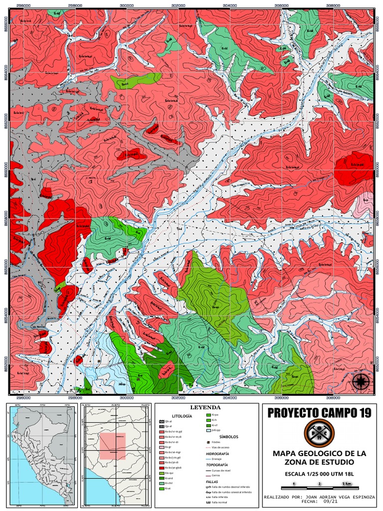 Mapa Geológico Pachacamac - Cieneguilla | PDF