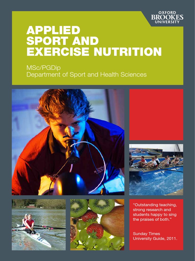 Applied Sport and Exercise Nutrition | PDF | Physical Fitness | Sports