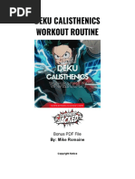 Katsuki Bakugo Workout PDF | PDF | Strength Training | Physical Fitness