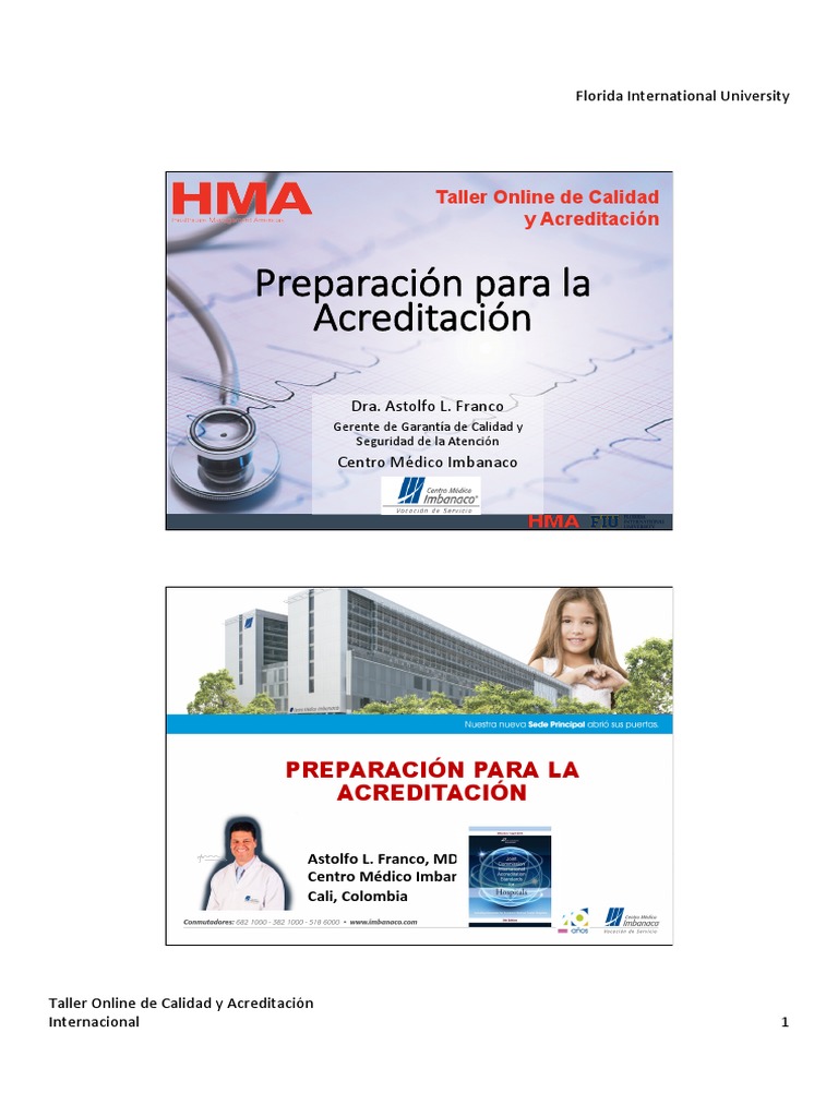 Taller de Acreditación y Calidad FIU | PDF | Negocios