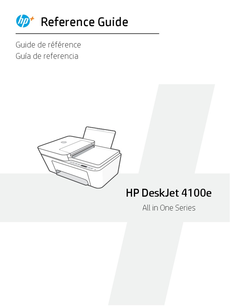 Reference Guide: HP Deskjet 4100E | PDF | Computer Network | Printer ...